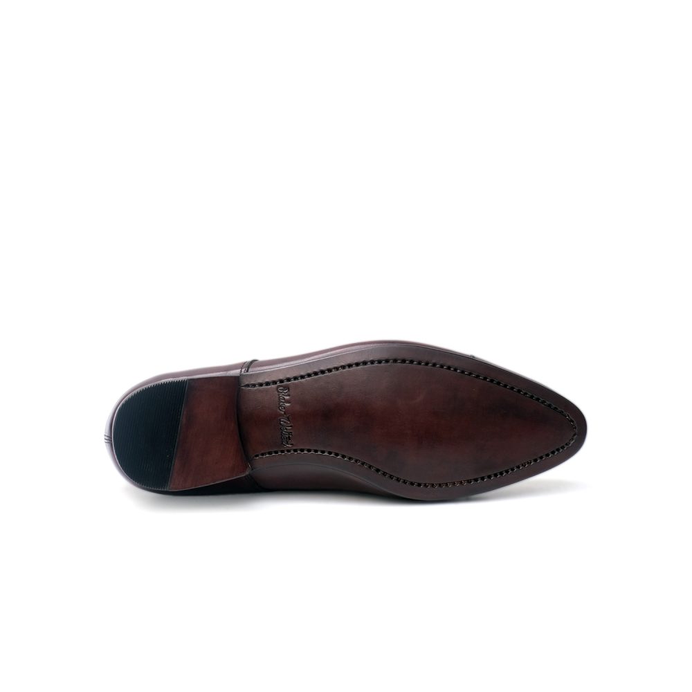 Edward Classic Bordeaux Crust | Cap Toe Double Monk Strap – Koku Footwear